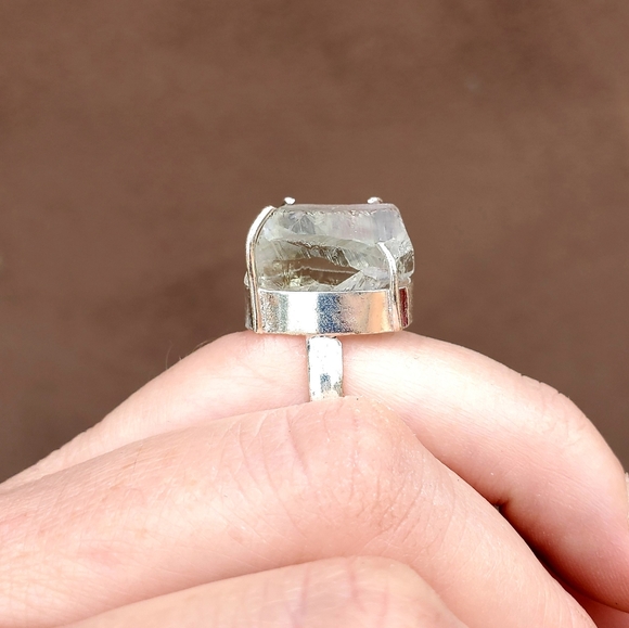 Handmade | Jewelry | New Natural Crystal Quartz Silver Ring | Poshmark